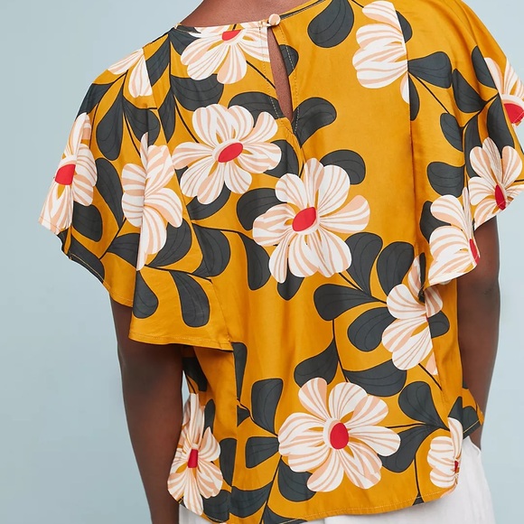 Eva Franco | Tops | Nwt Anthropologie Eva Franco Ikebana Floral Blouse ...